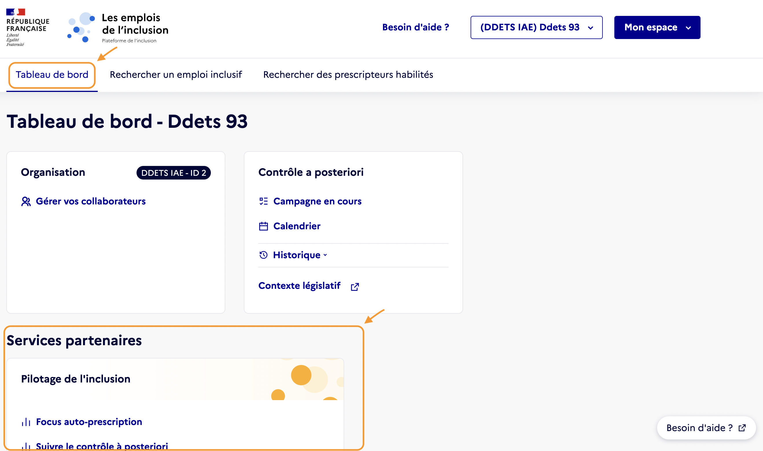 🔸 Accéder aux tableaux de bord privés – Plateforme de l'inclusion ...